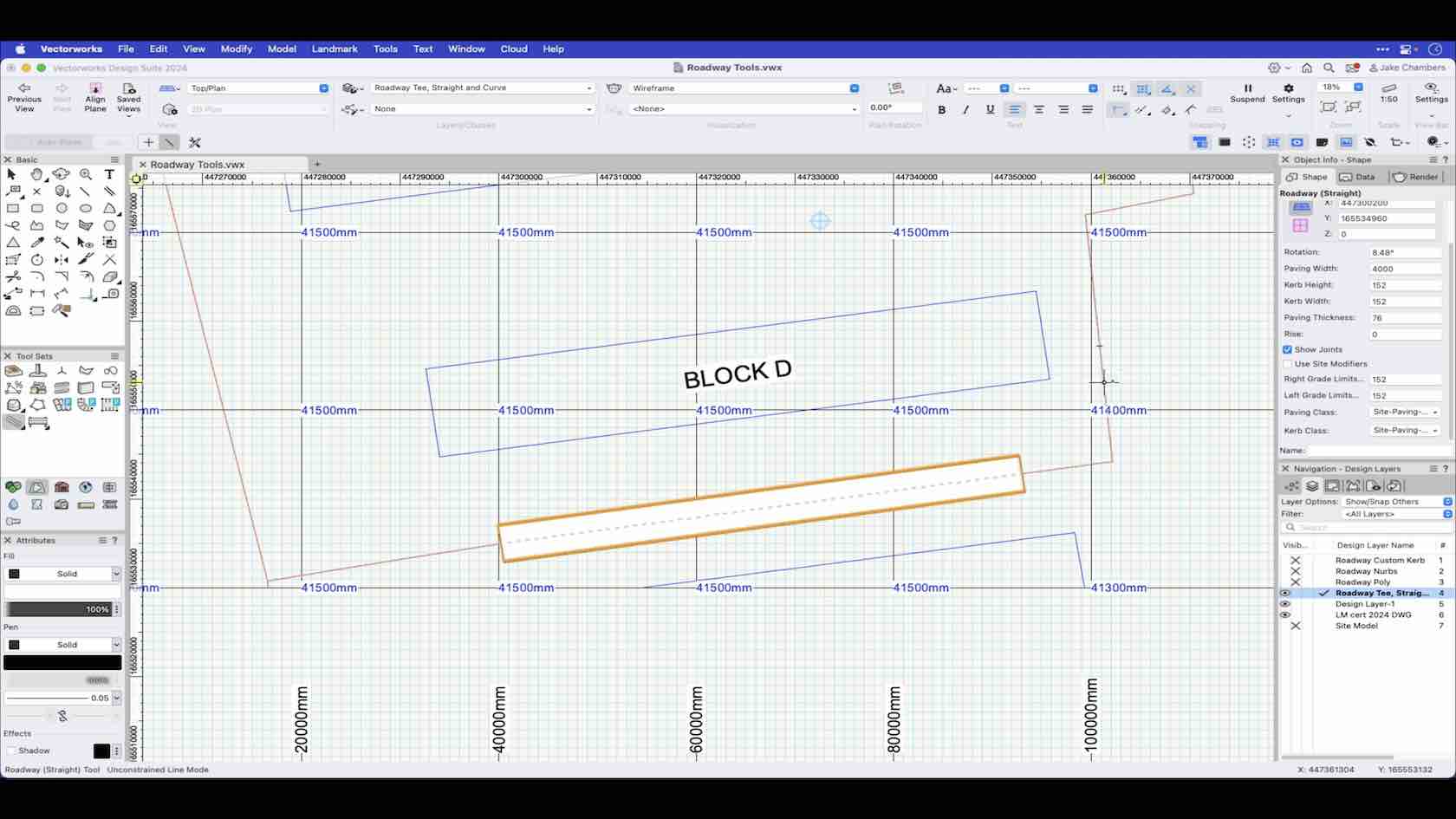 ROADWAY TOOL - ROADWAY TEE, STRAIGHT & CURVE 2024 | Vectorworks University